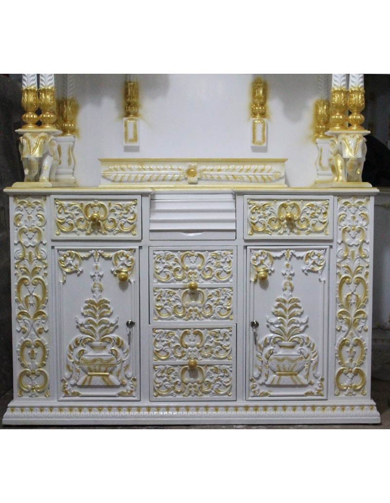 Buy Beautiful ISKCON Altar for Home from Teak Wood, India, USA, UK ...