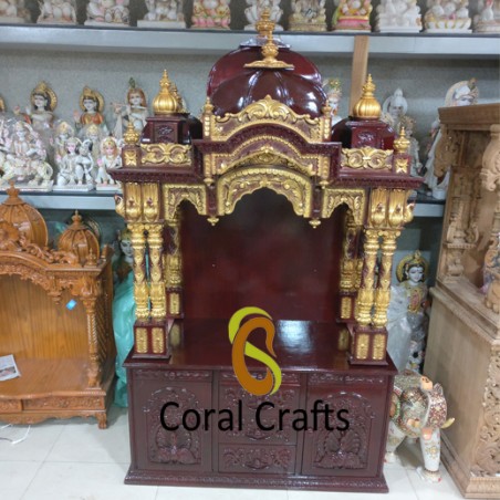 Wooden ISKCON Altar for Home, India, USA, UK, Australia